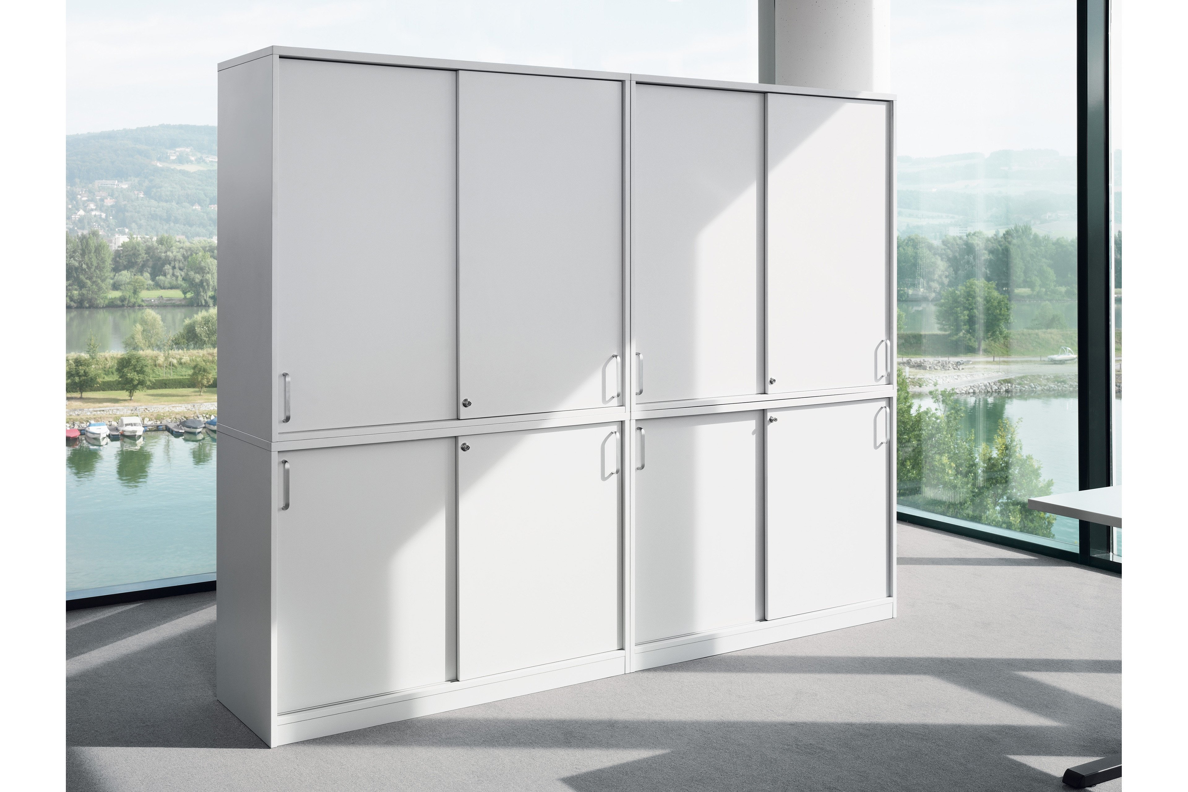 Zeitung Karu Effektiv Aktenschrank Schiebet ren Schwarz Installieren